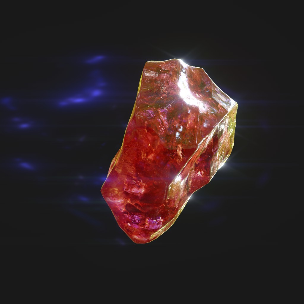 ArtStation - Low poly Red Gemstone Pack 200115 | Game Assets
