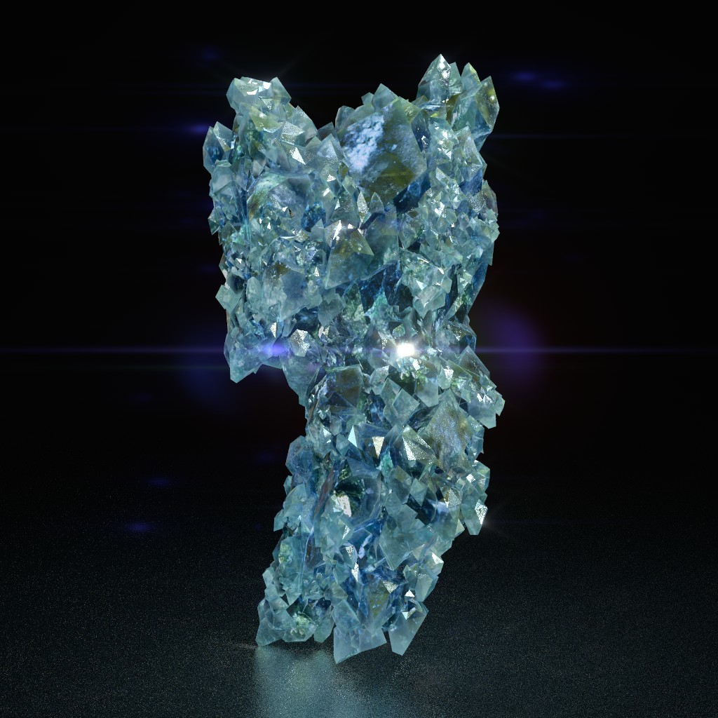 ArtStation - Low Poly Blue Crystal Gemstone Pack 200112 | Game Assets