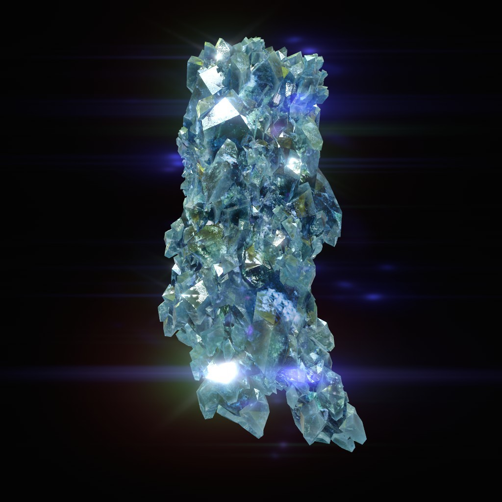 ArtStation - Low Poly Blue Crystal Gemstone Pack 200112 | Game Assets