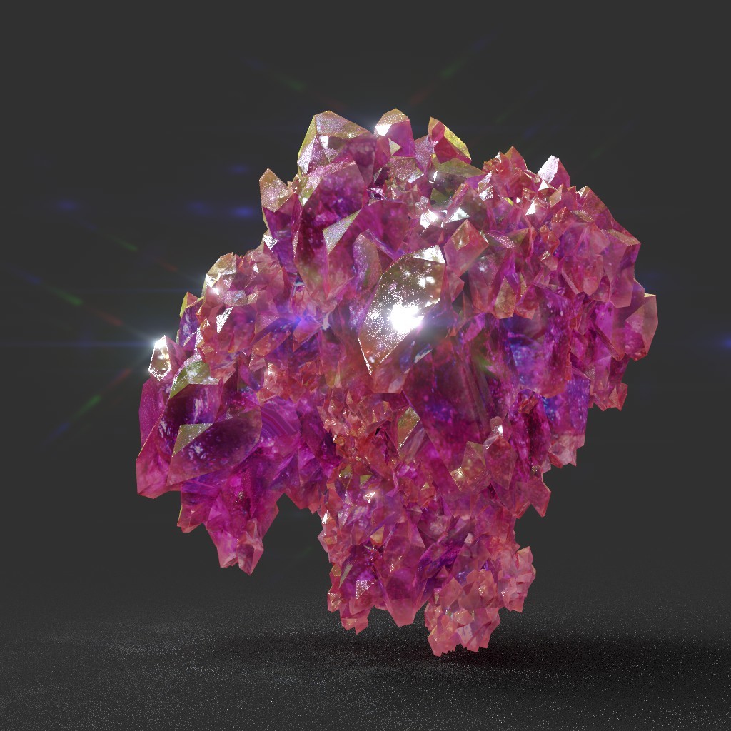 ArtStation - Low Poly Pink Crystal Gemstone Pack 200112 | Game Assets