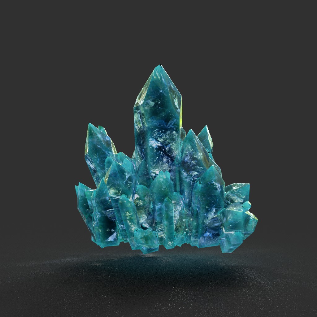 ArtStation - Low poly Blue Crystal Gemstone Pack 200110 | Game Assets