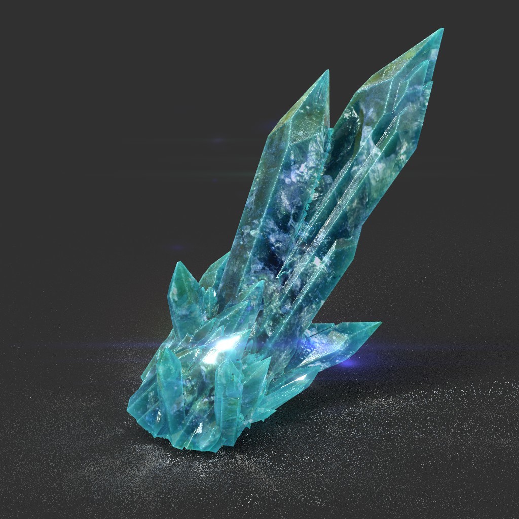 ArtStation - Low poly Blue Crystal Gemstone Pack 200110 | Game Assets