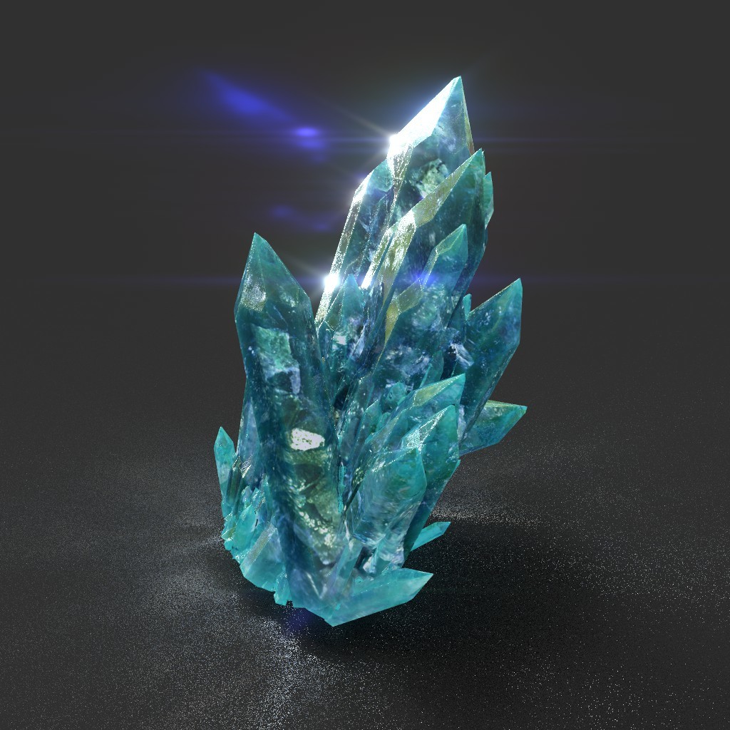 ArtStation - Low poly Blue Crystal Gemstone Pack 200110 | Game Assets