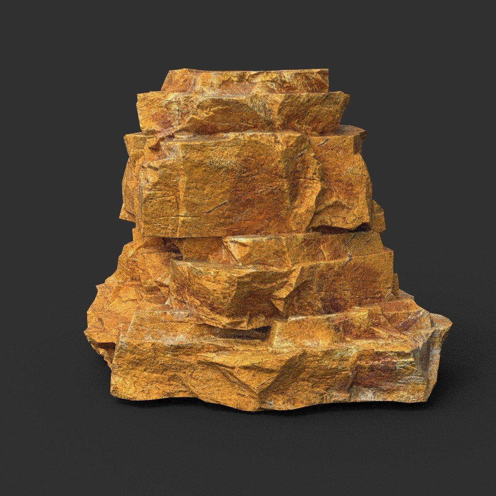ArtStation - Low poly Yellow Sandstone Desert Pack 200209 | Game Assets