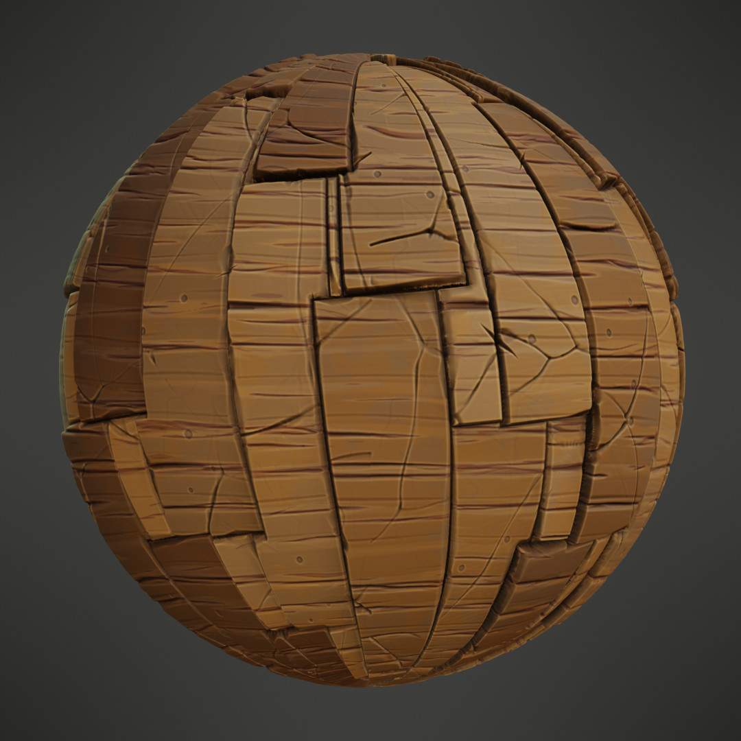ArtStation - Stylized PBR Wood Planks Textures | Resources
