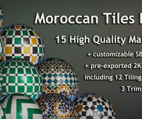 ArtStation - Moroccan Tiles Pack | Resources