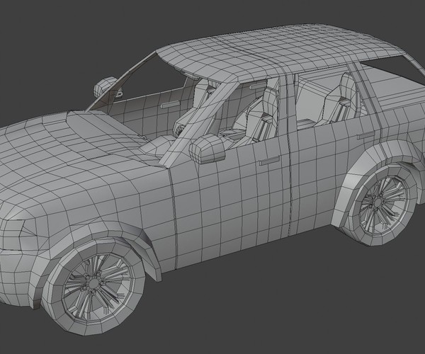 ArtStation - Generic Passenger Car With Interior 3D Models Pack | Game ...