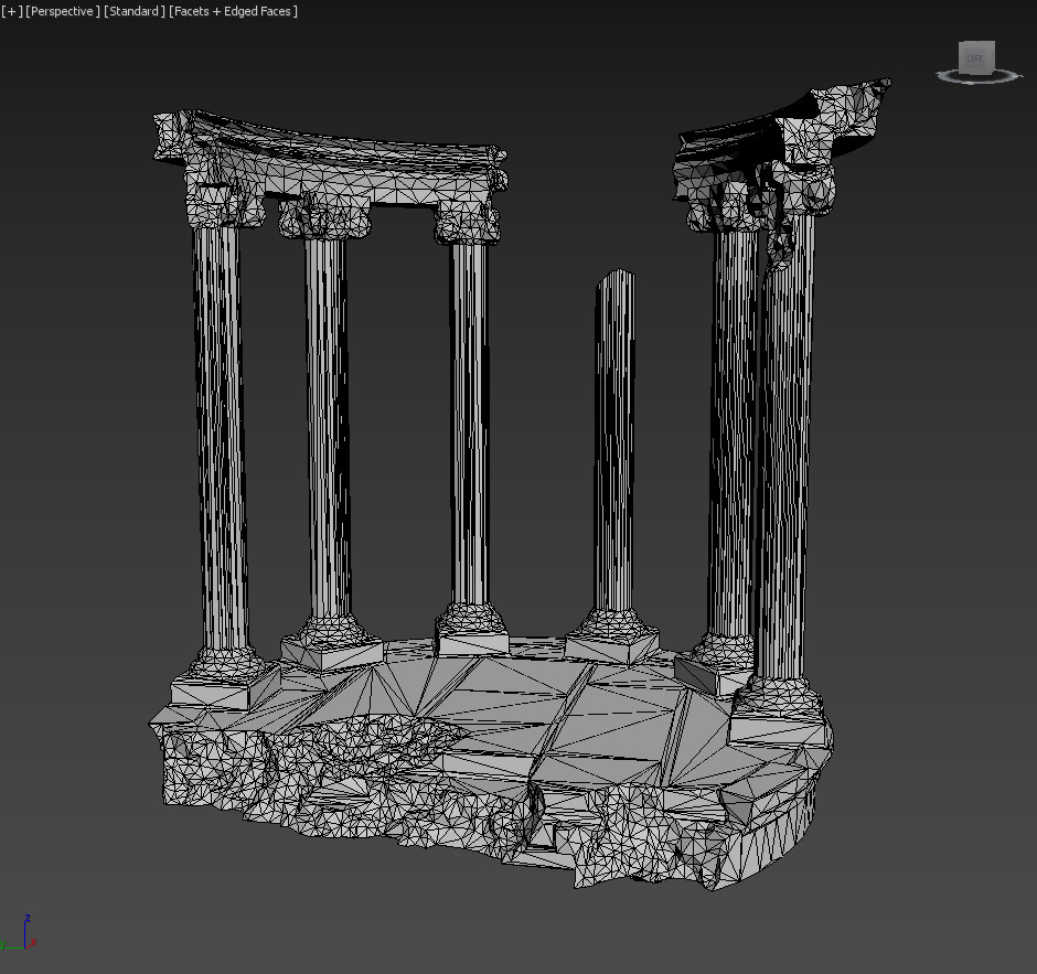 ArtStation - Low poly Ancient Roman Ruin Construction Pack 02 - Frozen ...