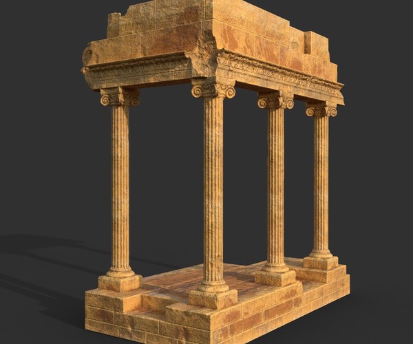 ArtStation - Low poly Ancient Roman Ruin Construction Pack - Sandstone ...