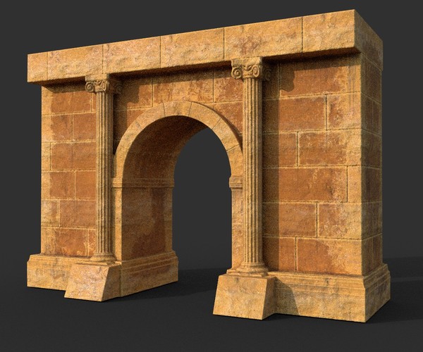 ArtStation - Low poly Ancient Roman Ruin Construction Pack - Sandstone ...
