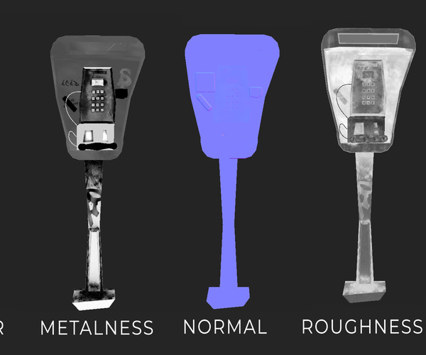 ArtStation - Stylised Payphone | Game Assets