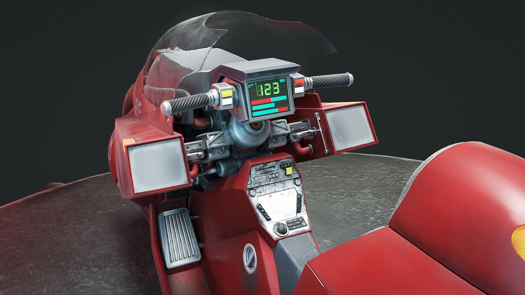 ArtStation - Akira Motorcycle Low-poly 3D model | Resources