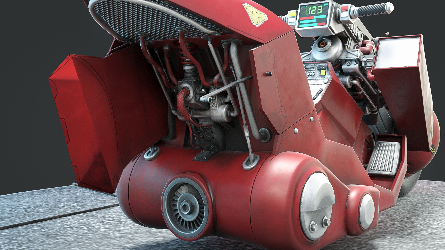 ArtStation - Akira Motorcycle Low-poly 3D model | Resources