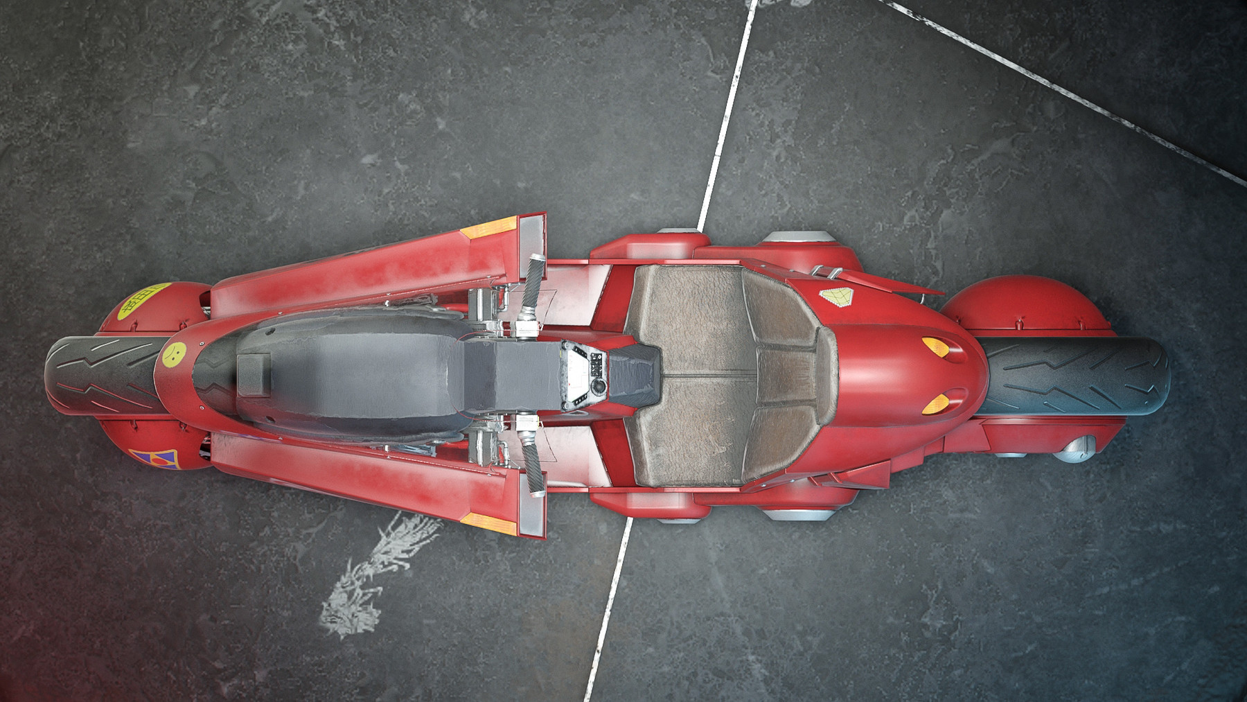 ArtStation - Akira Motorcycle Low-poly 3D model | Resources