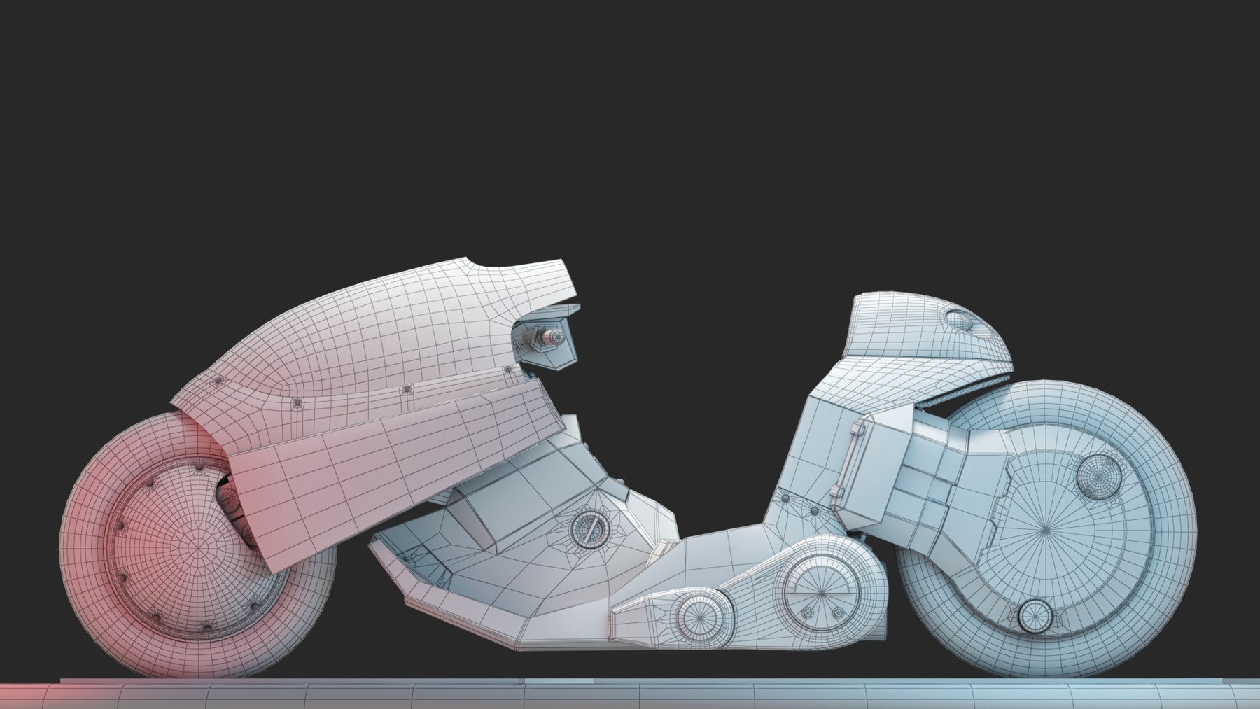 ArtStation - Akira Motorcycle Low-poly 3D model | Resources