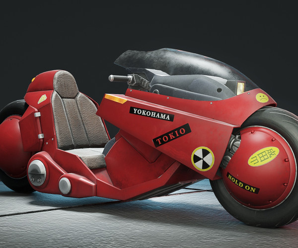 ArtStation - Akira Motorcycle Low-poly 3D model | Resources