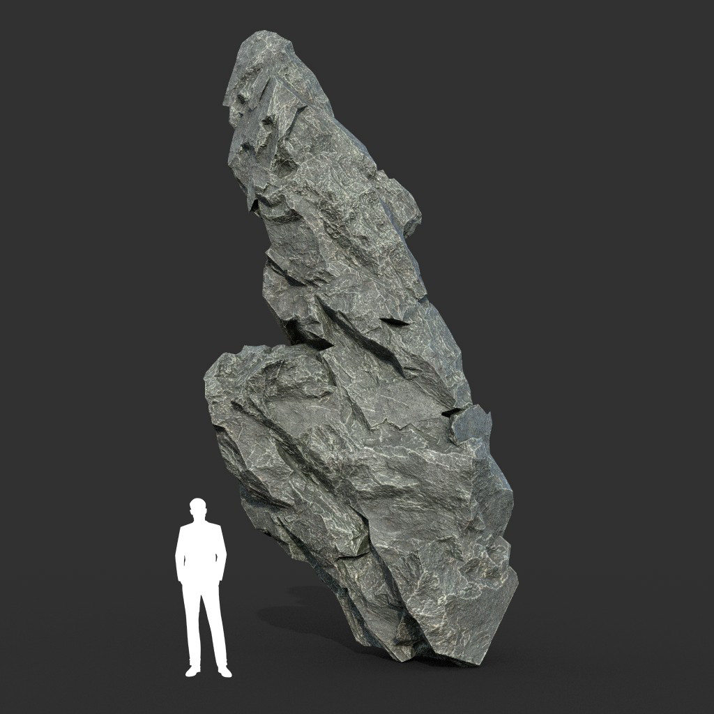 ArtStation - Sharp Rock Formation Pack A 191226 - Black | Game Assets