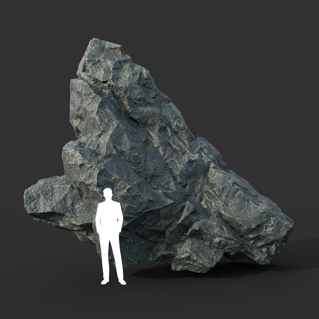 ArtStation - Sharp Rock Formation Pack A 191226 - Black | Game Assets