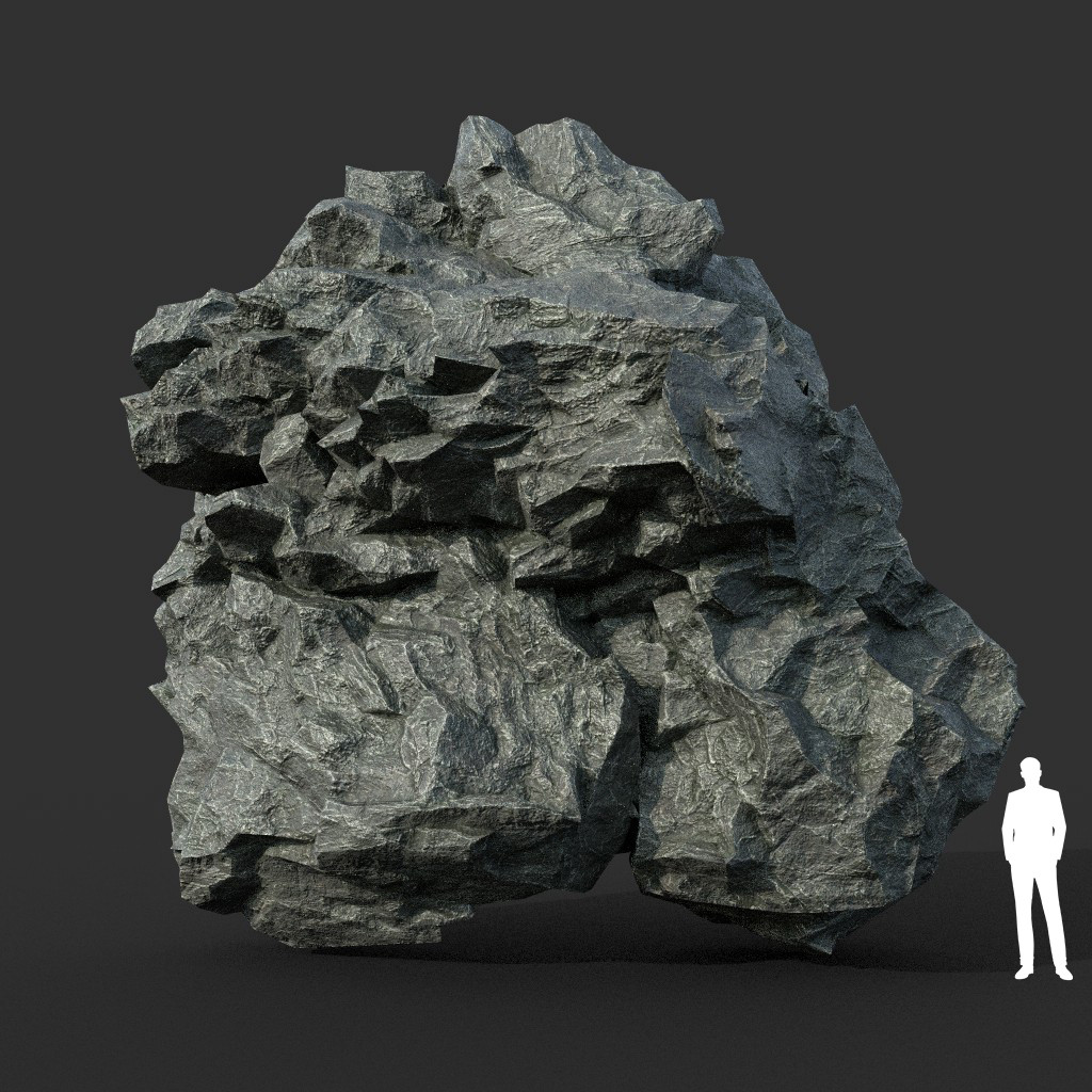 ArtStation - Sharp Rock Formation Pack A 191226 - Black | Game Assets