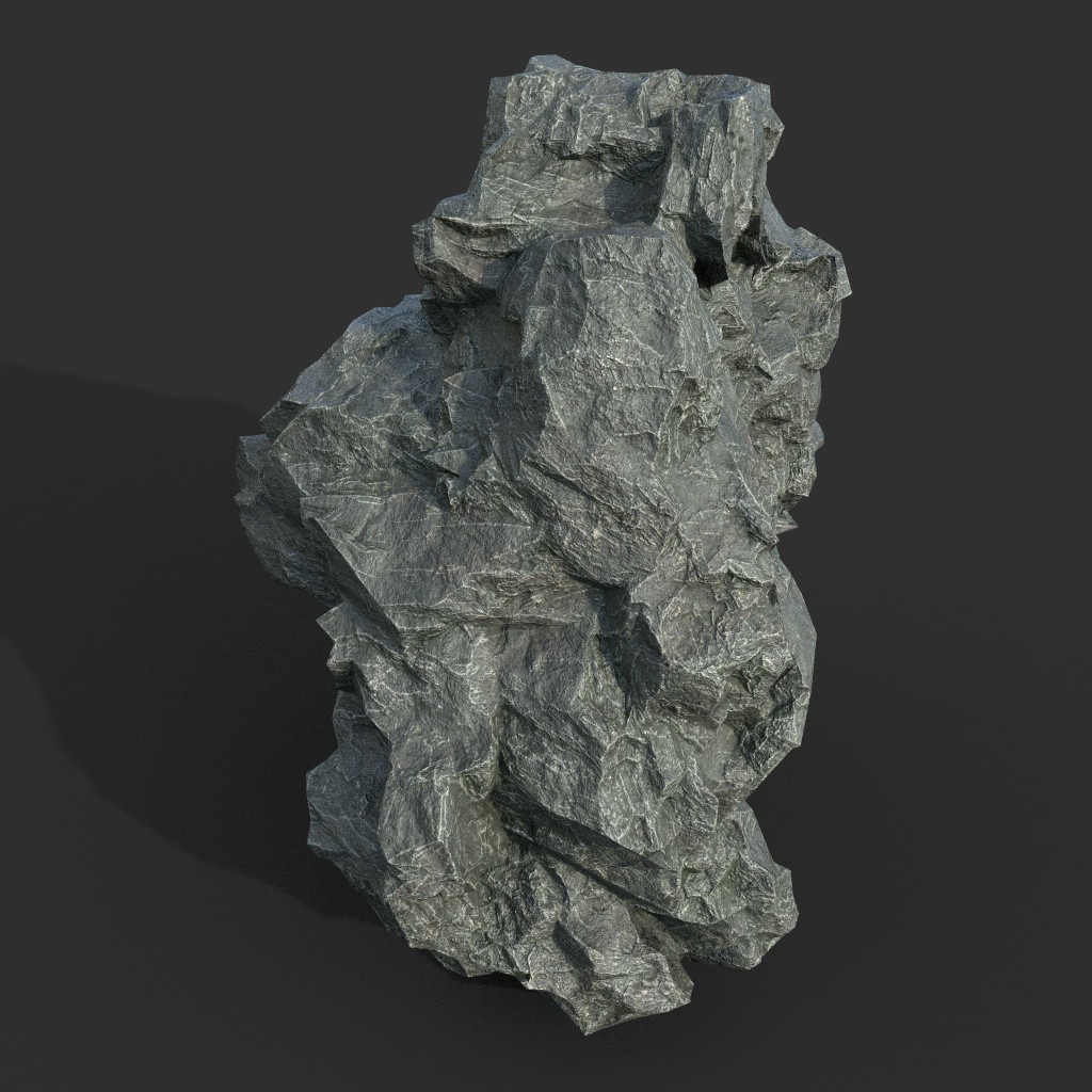 ArtStation - Sharp Rock Formation Pack A 191226 - Black | Game Assets