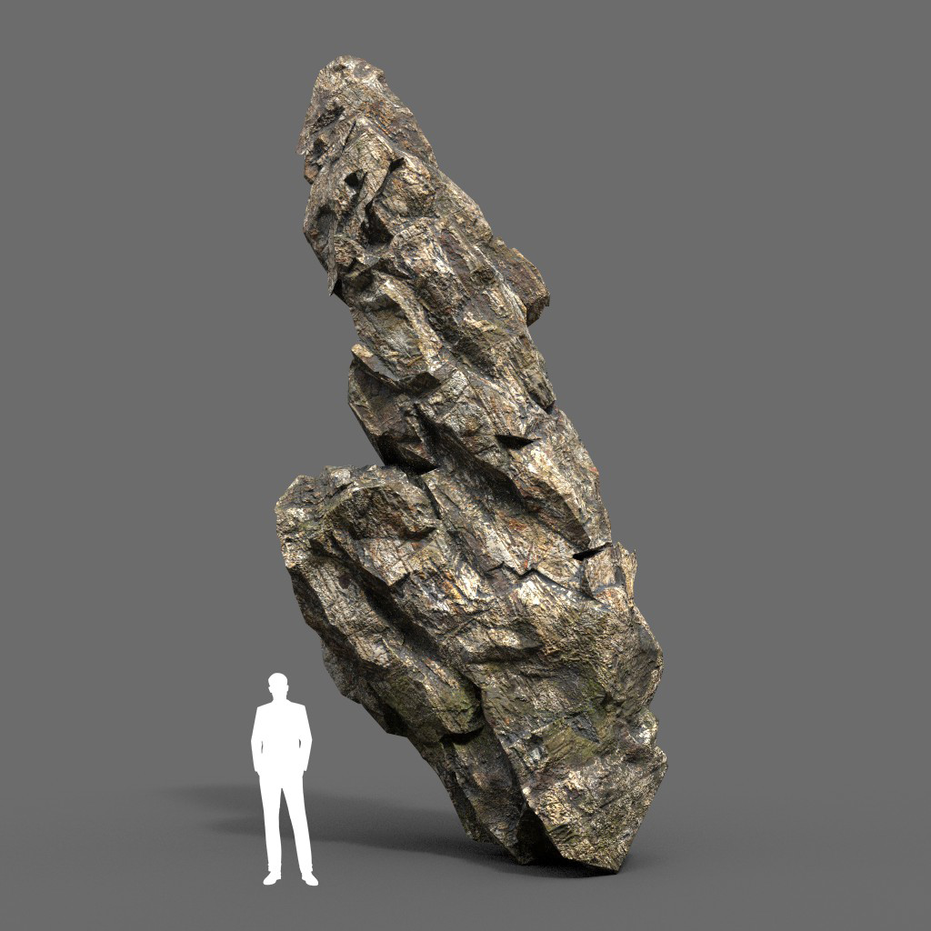 ArtStation - Sharp Rock Formation Pack C 191226 - Brown | Game Assets