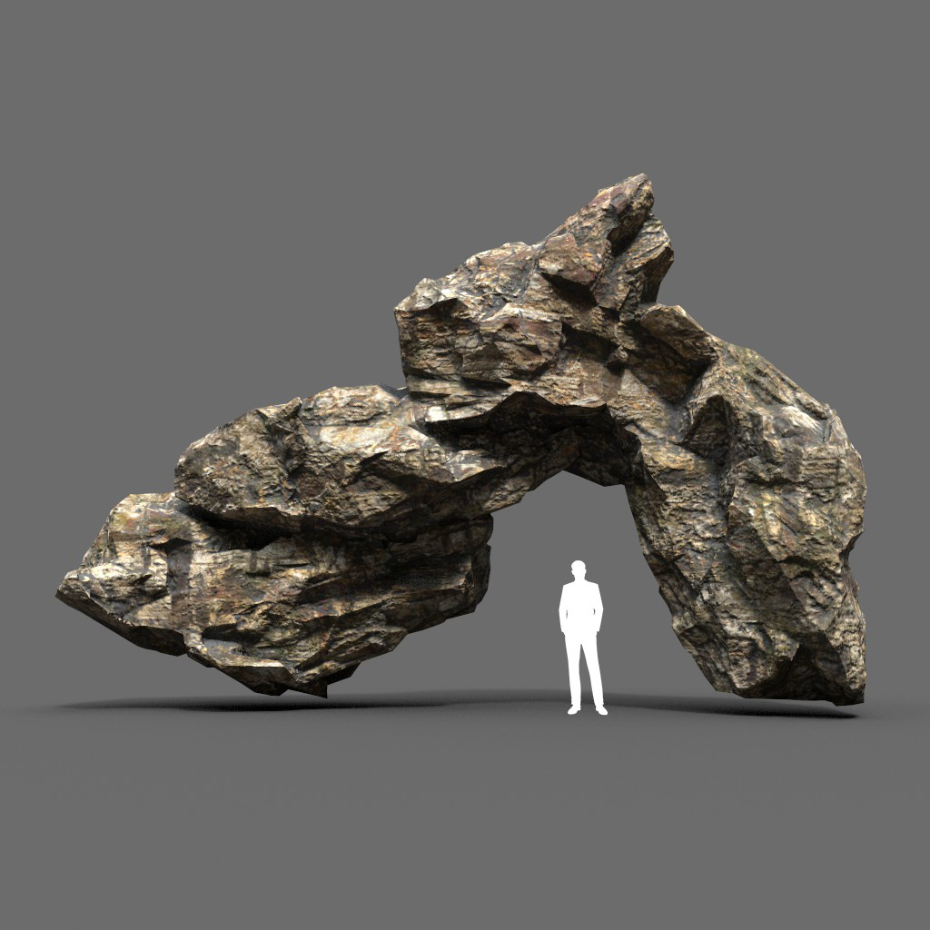 ArtStation - Sharp Rock Formation Pack C 191226 - Brown | Game Assets