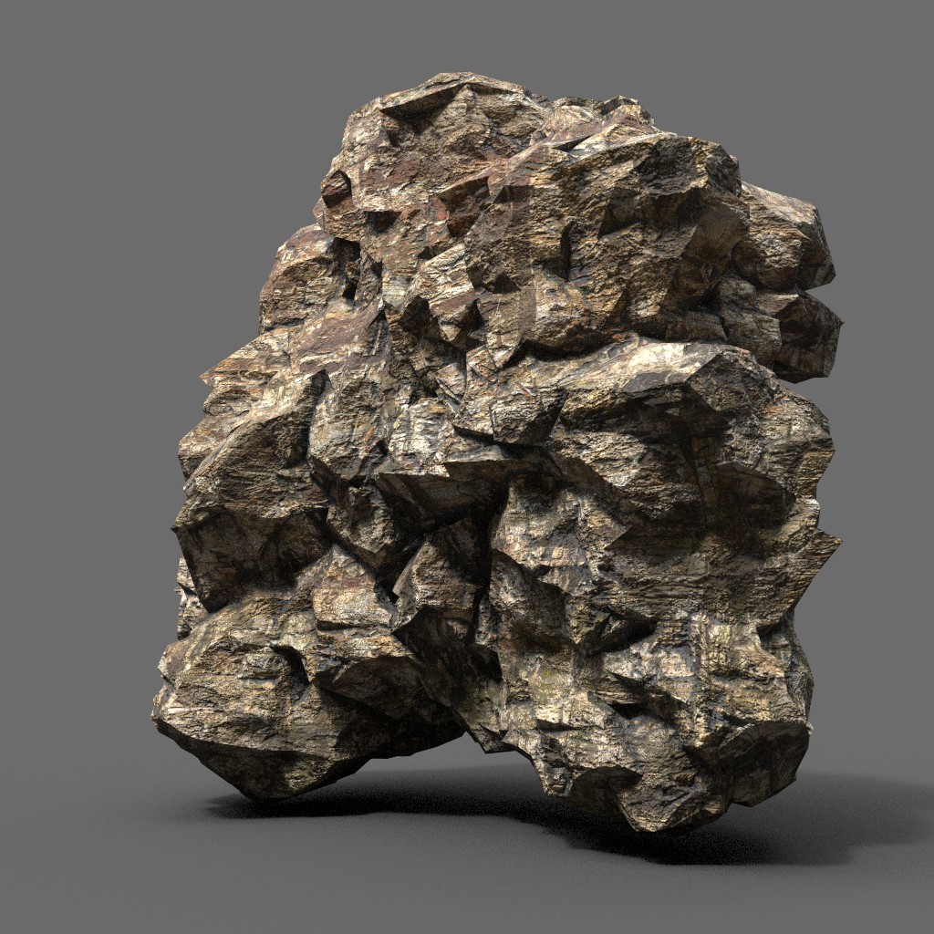 ArtStation - Sharp Rock Formation Pack C 191226 - Brown | Game Assets