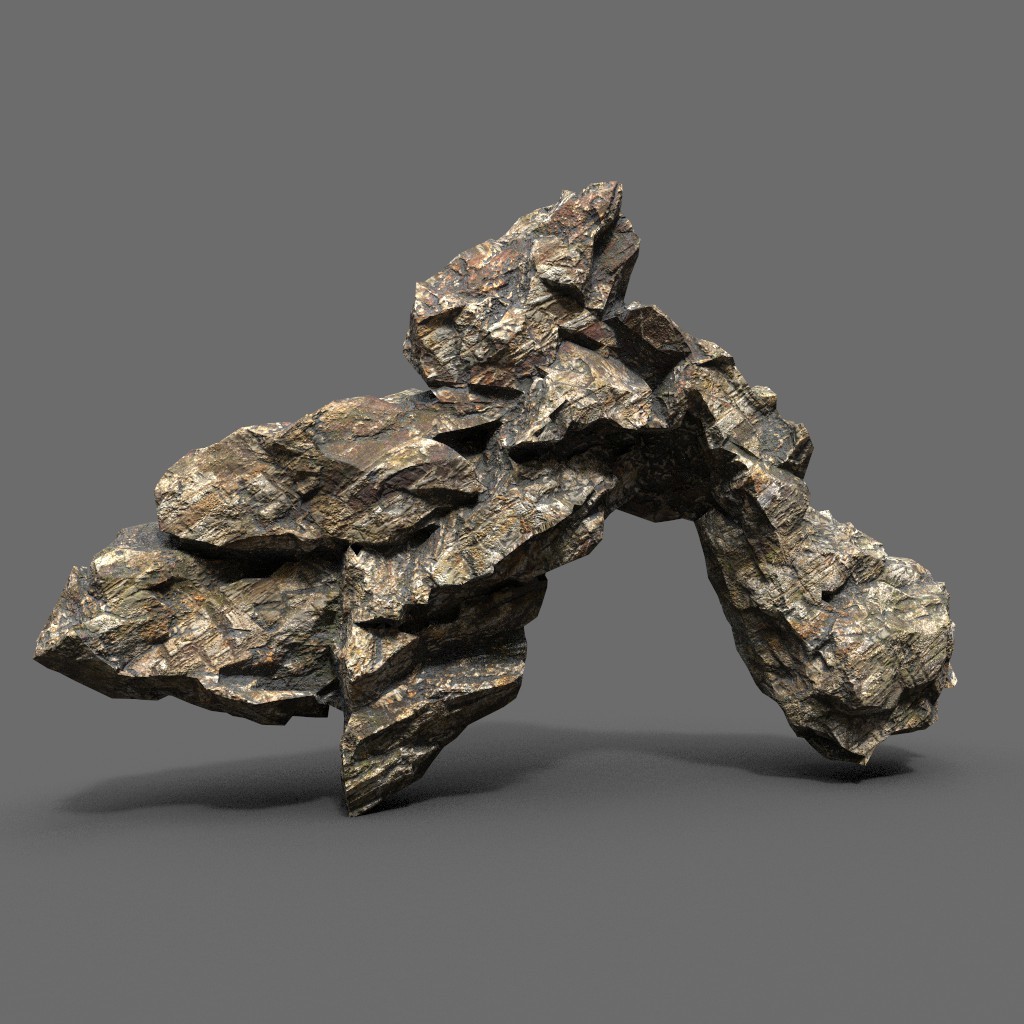 ArtStation - Sharp Rock Formation Pack C 191226 - Brown | Game Assets