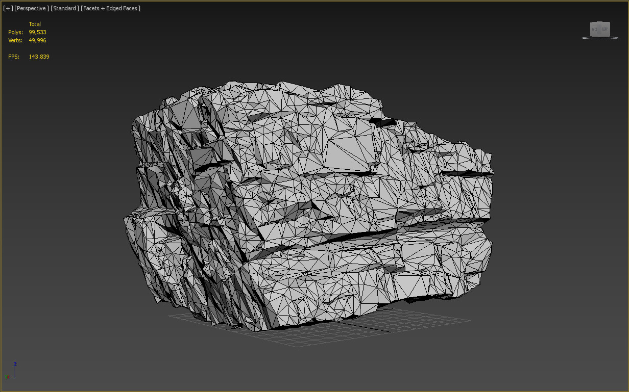 ArtStation - Low poly Rock Cliff Pack 191223 | Game Assets
