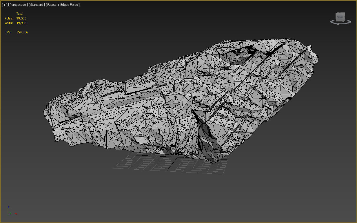 ArtStation - Low poly Rock Cliff Pack 191223 | Game Assets