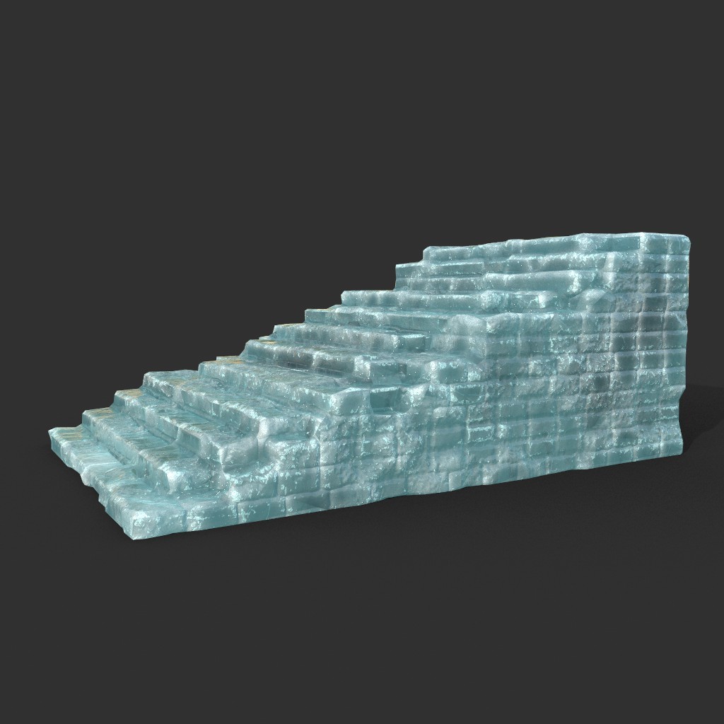 ArtStation - Low poly Frozen Ice Ruin Medieval Construction Pack 190423 ...