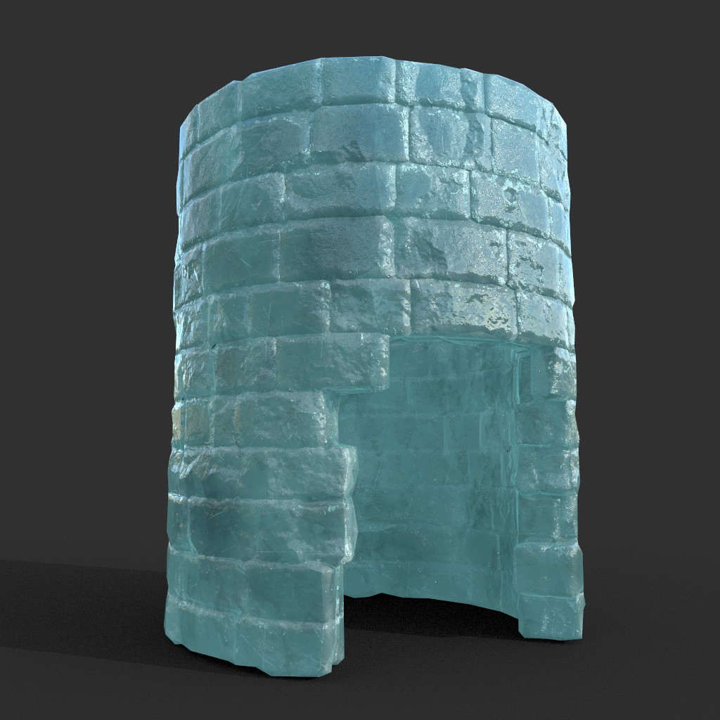 ArtStation - Low poly Frozen Ice Ruin Medieval Construction Pack 190423 ...
