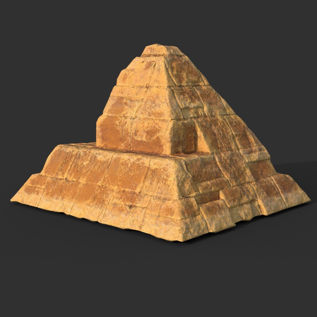 ArtStation - Low poly Yellow Desert Ruin Medieval Construction Pack ...