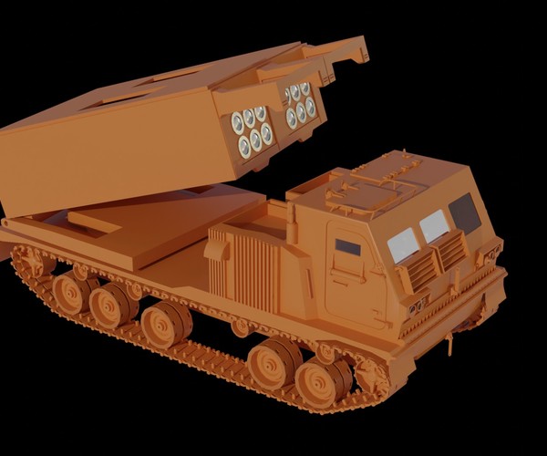 ArtStation - M270 Multiple Launch Rocket System 3D model | Game Assets