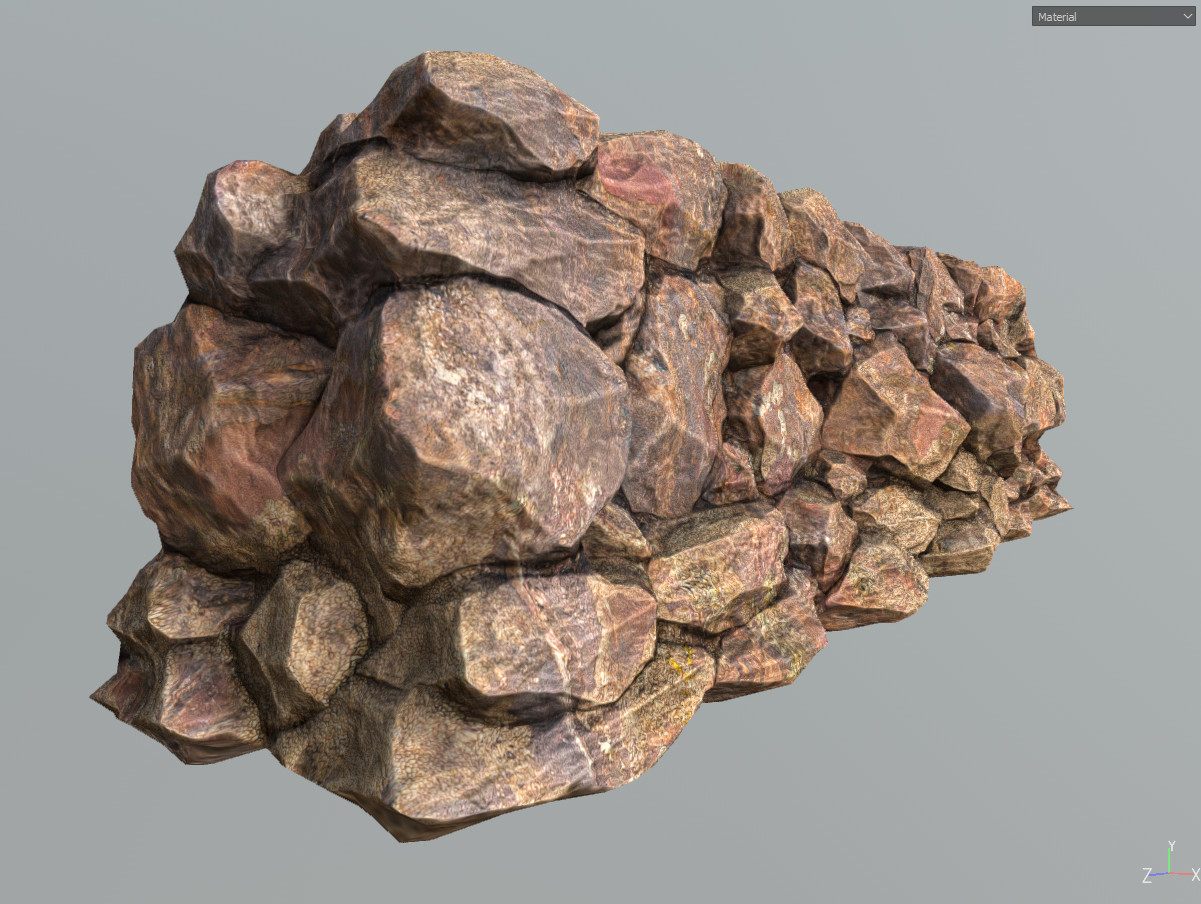ArtStation - Free 3D Model Rock Walls Pack | Game Assets
