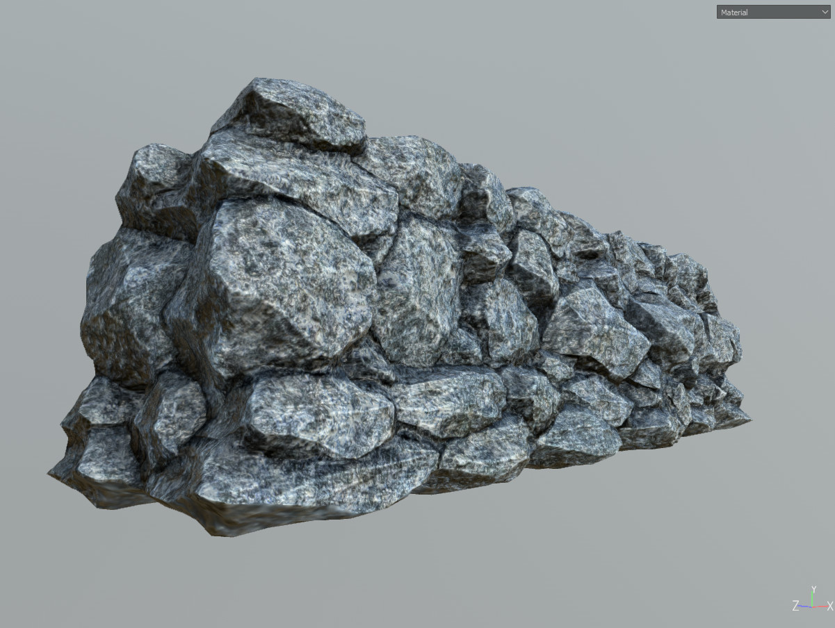 ArtStation - Free 3D Model Rock Walls Pack | Game Assets