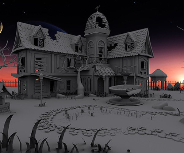 ArtStation - Haunted House | Game Assets