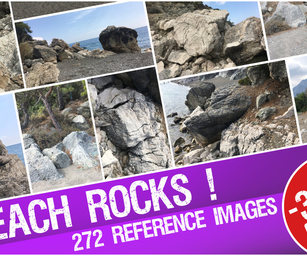 ArtStation - Beach Rocks - Reference images Pack | Resources