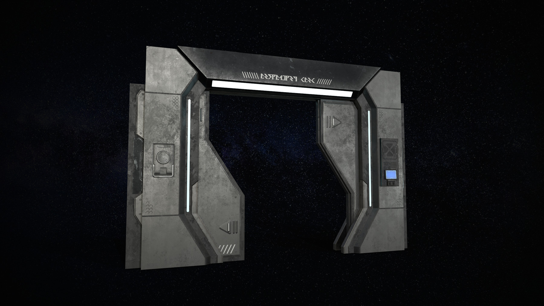ArtStation - Sci-Fi Door Version 1 - Low Poly | Game Assets