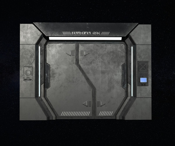 ArtStation - Sci-Fi Door Version 1 - Low Poly | Game Assets