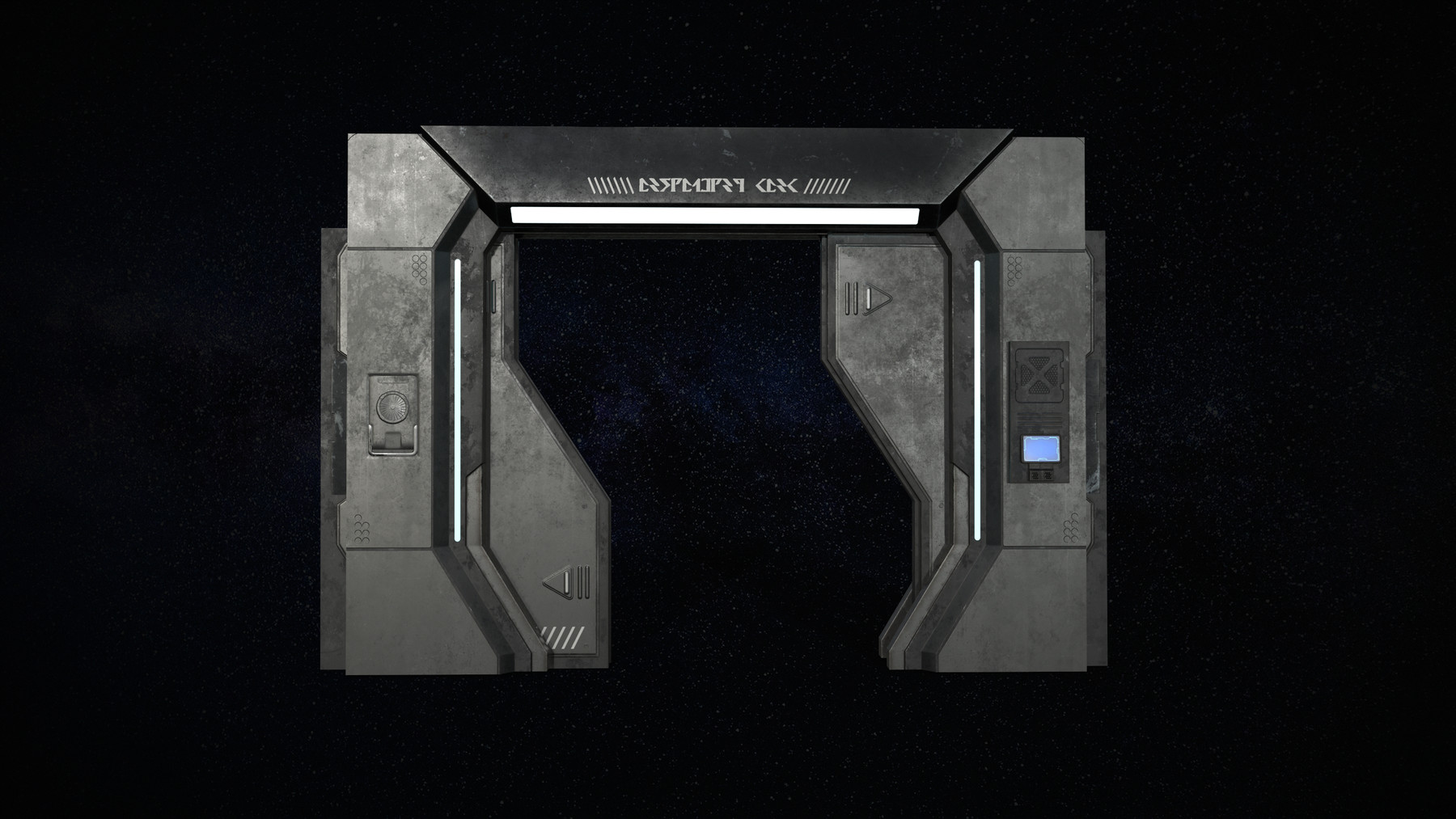 ArtStation - Sci-Fi Door Version 1 - Low Poly | Game Assets