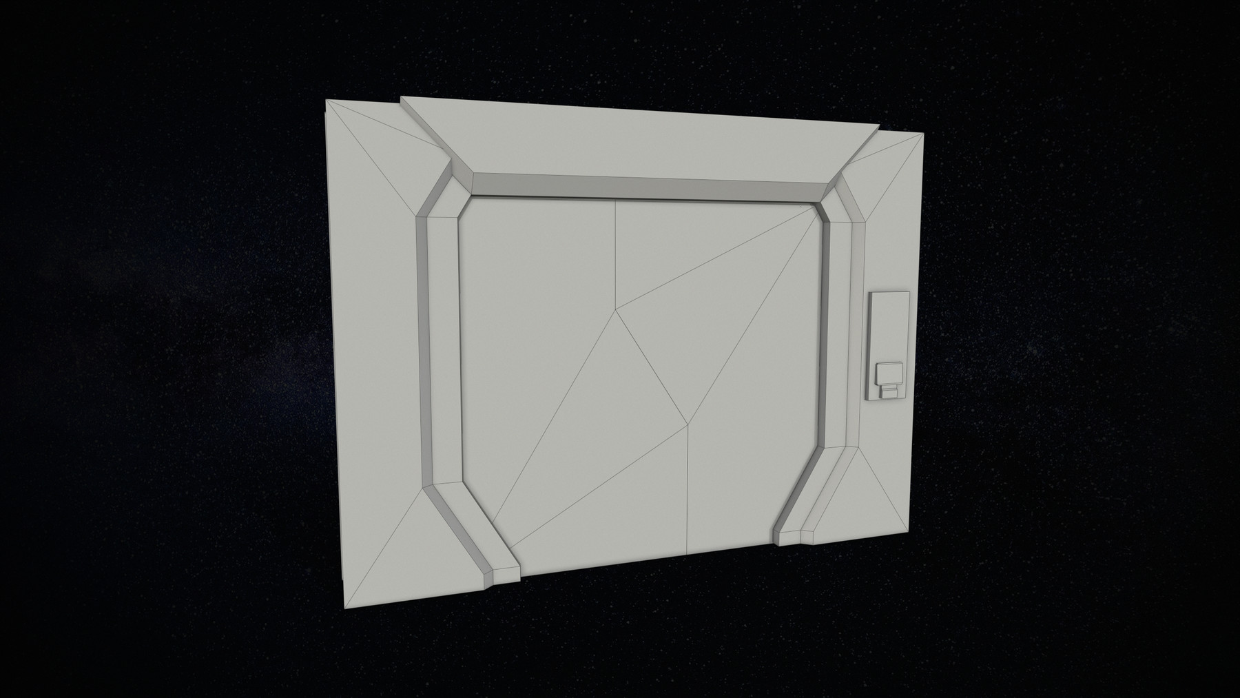 ArtStation - Sci-Fi Door Version 1 - Low Poly | Game Assets