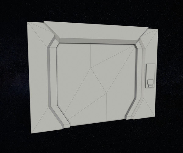 ArtStation - Sci-Fi Door Version 1 - Low Poly | Game Assets