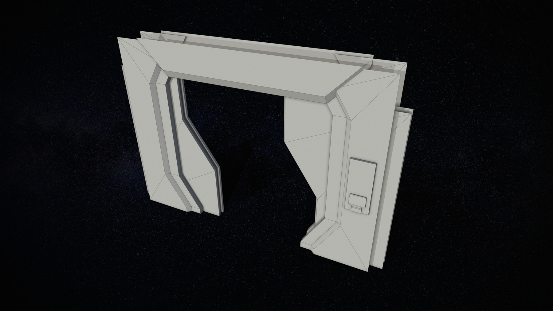 ArtStation - Sci-Fi Door Version 1 - Low Poly | Game Assets