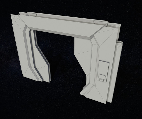 ArtStation - Sci-Fi Door Version 1 - Low Poly | Game Assets