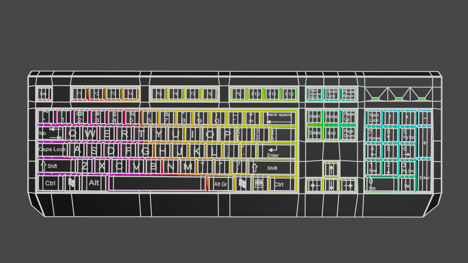ArtStation - Lowpoli Keyboard | Game Assets