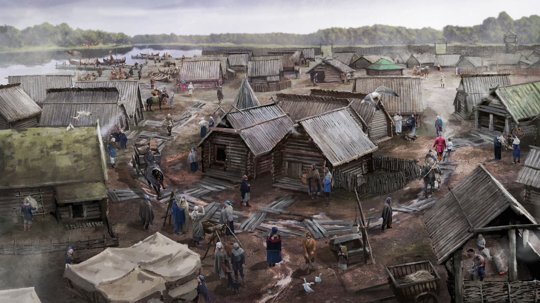 ArtStation - The ancient Baltic village | Artworks