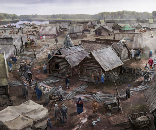 ArtStation - The ancient Baltic village | Artworks