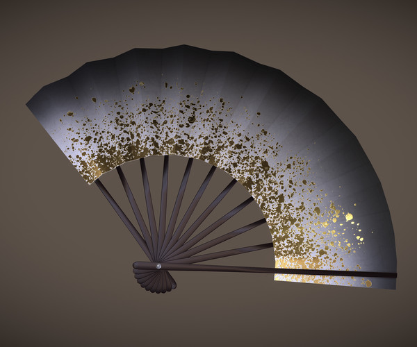 ArtStation - Japanese hand fan | Game Assets