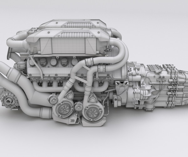 ArtStation - 3D Concept Car and Chassis | Game Assets